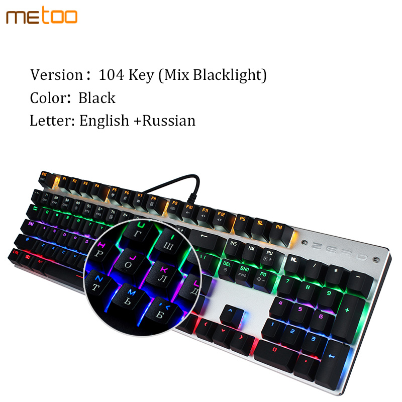 Mechanical Gaming Keyboard Ergonomic LED Backlit 1... – Vicedeal