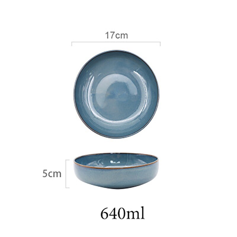 FANCITY household fish dishes, retro shallow bowls... – Vicedeal