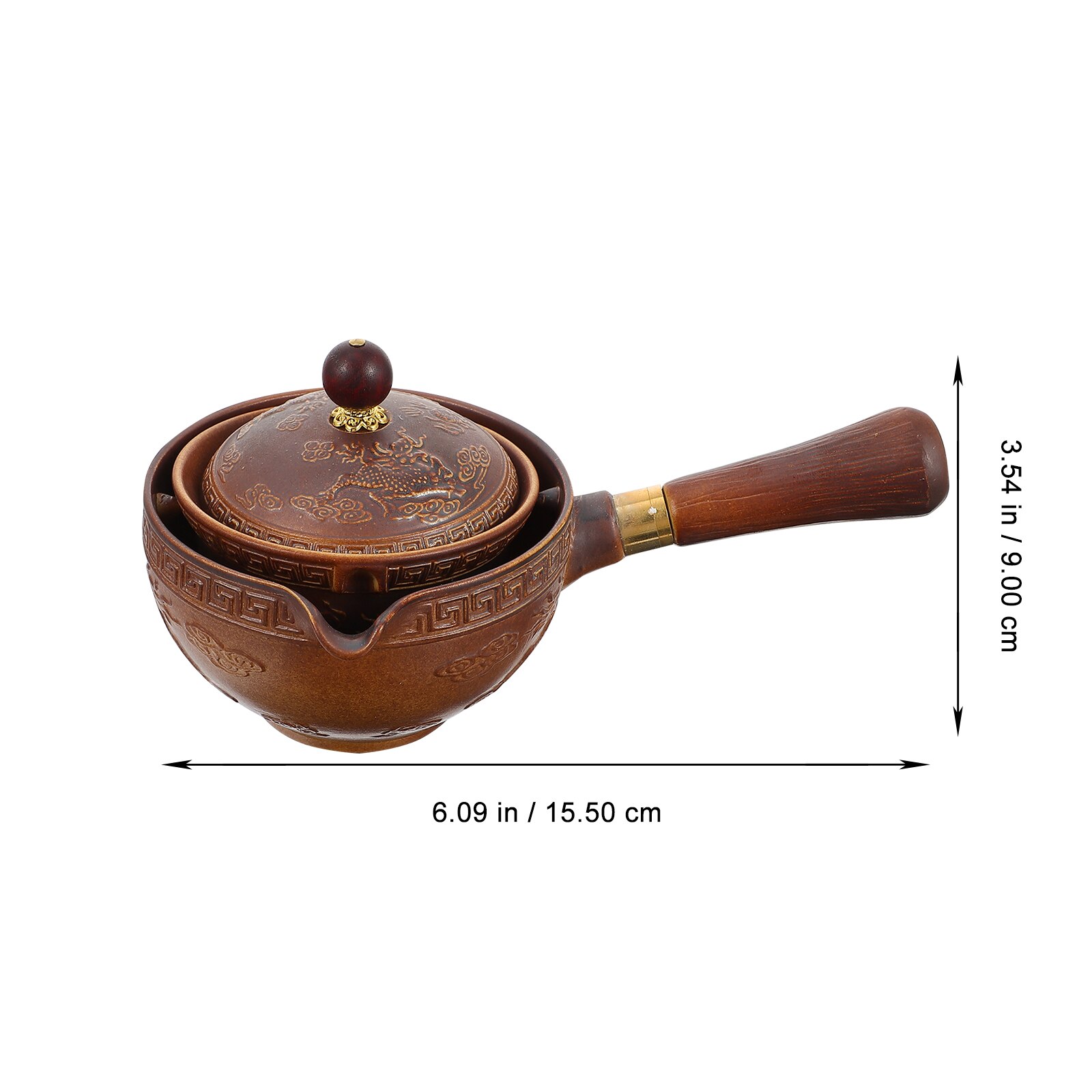 Vintage Ceramic Teapot Side Handle Tea Kettle Retr... – Vicedeal