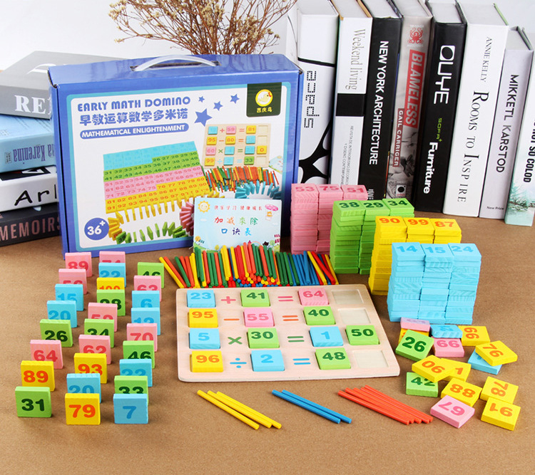 200Pcs Children Early Educational toy Wooden Domin... – Grandado