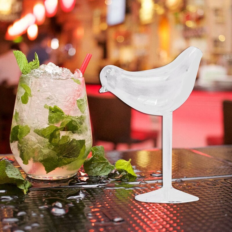 150Ml Bird Shape Cocktail Goblet Glass Personality... – Grandado