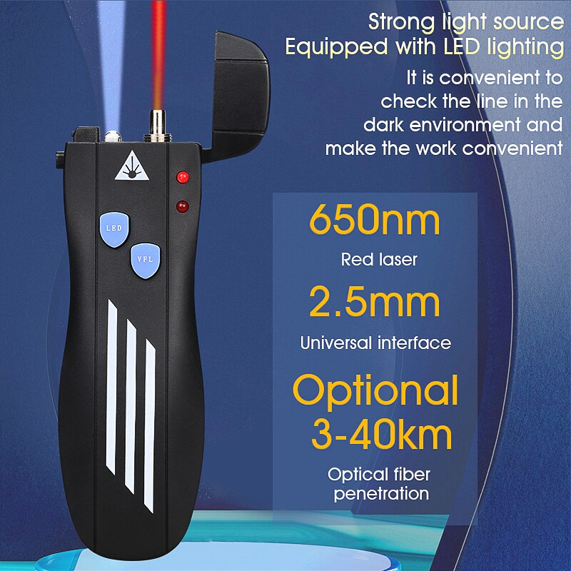 50MW Visual Fault Locator Optical Fiber Cable Test... – Grandado