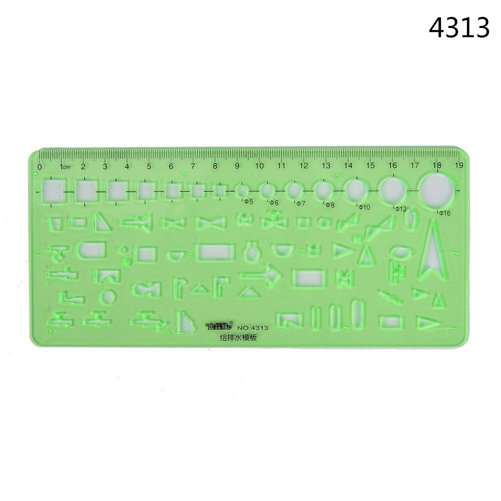 1 pc Green Plastic Lab Briefpapier Meten Ruler Tie... – Grandado