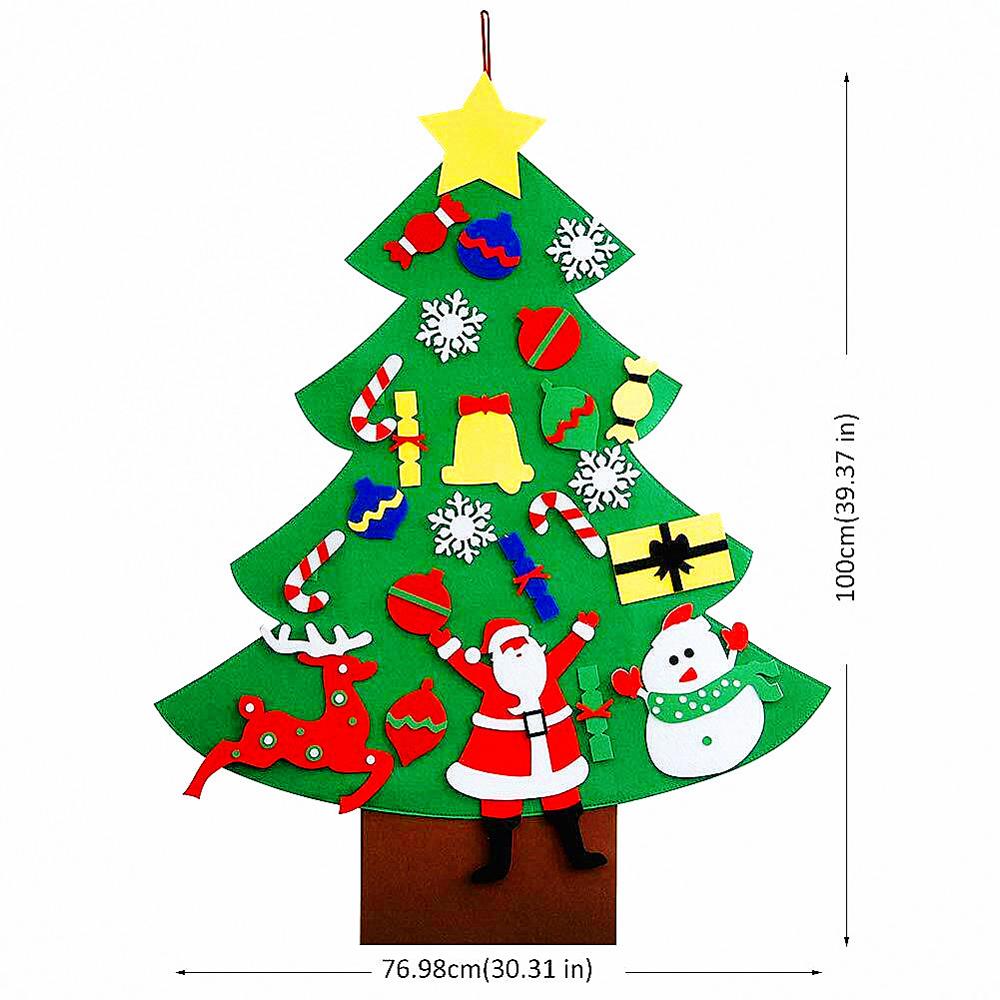 Kids Diy Vilt Kerstboom Kit Muur Opknoping Ornamen... – Grandado