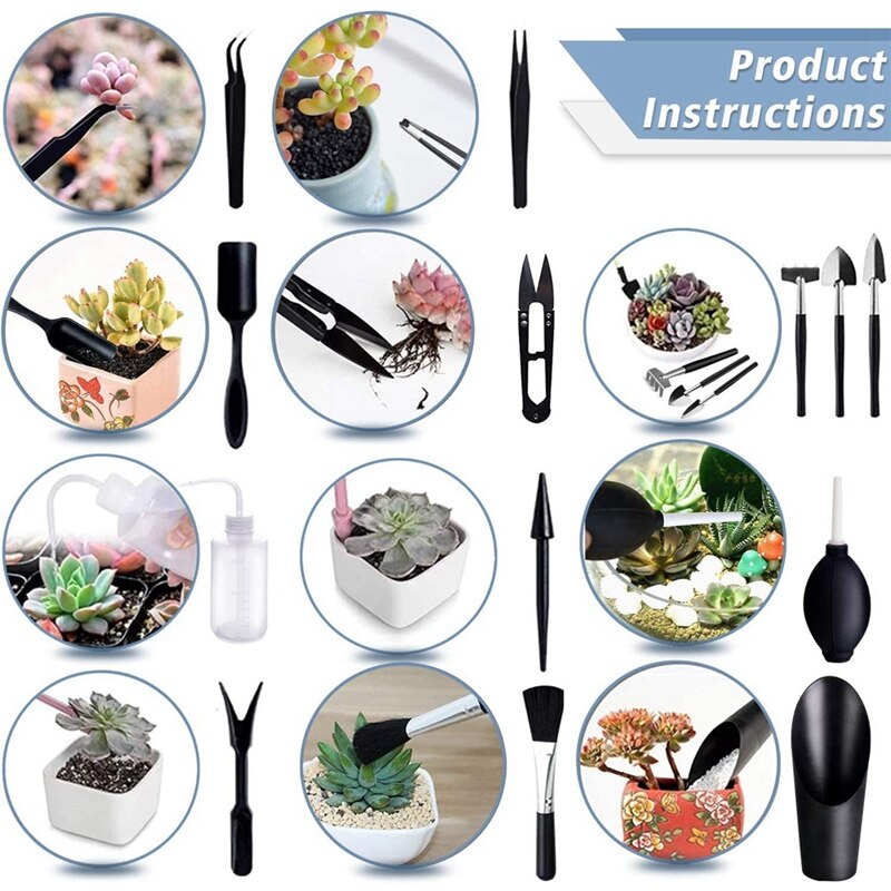 Succulent Tools, 13 Pcs Garden Tool Set, Transplan... – Grandado