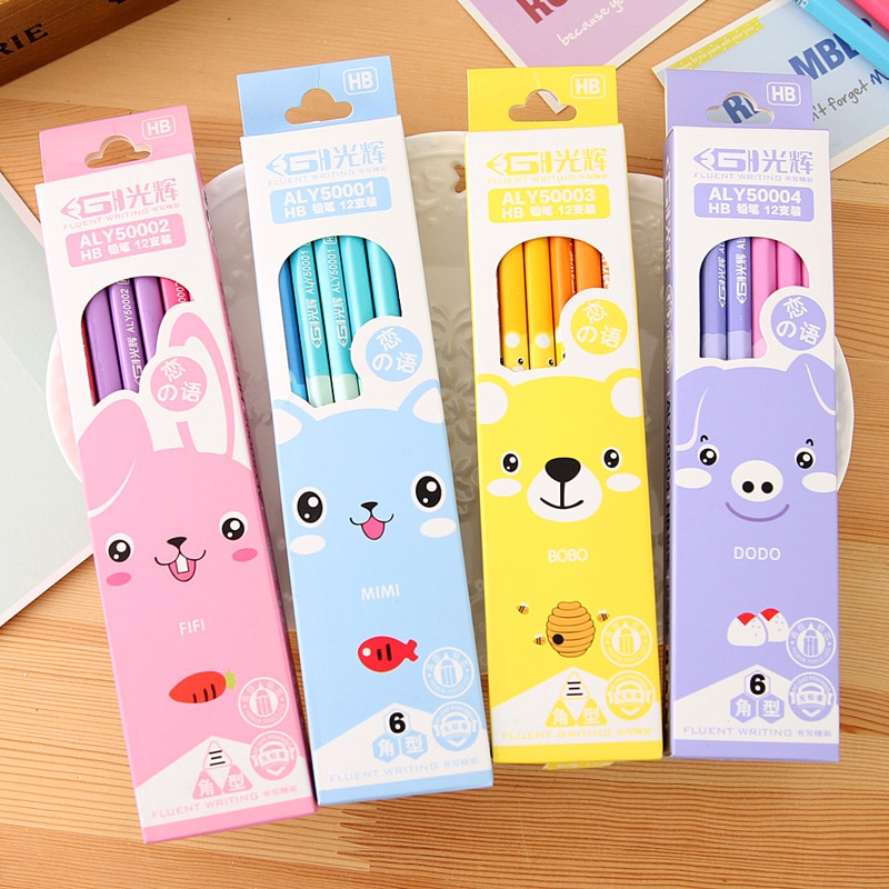 Stationery animal fresh hb black core pencil child... – Vicedeal