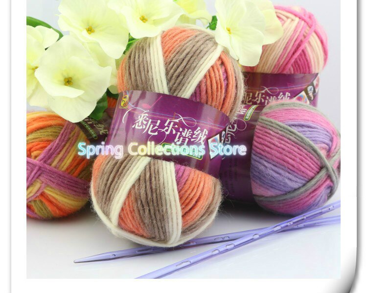400g 4balls space dye wool sweater knitwear thick ... – Grandado