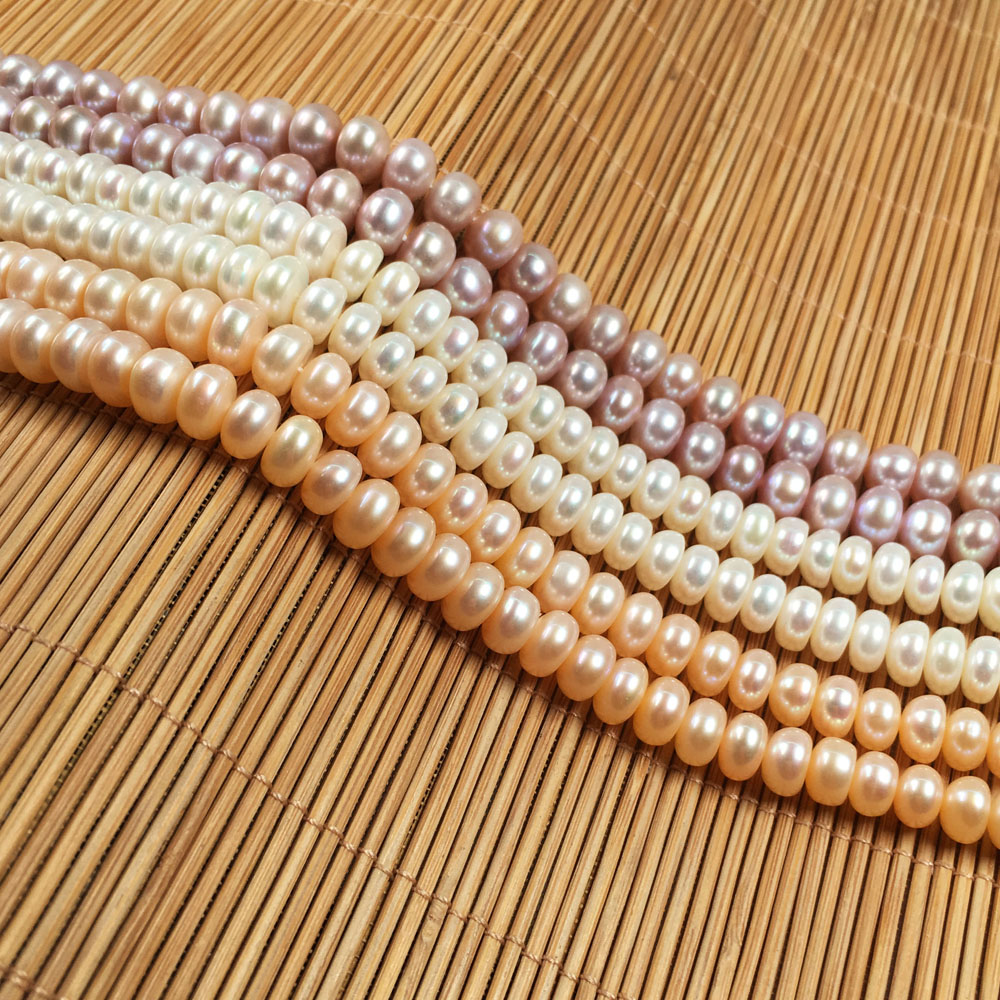 Natural Freshwater Pearl Beading Flat shape Isolat... – Grandado
