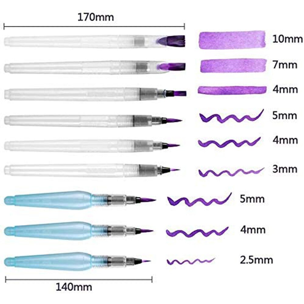 9pcs Water Storage Watercolor Pen Novelty Writing ... – Vicedeal