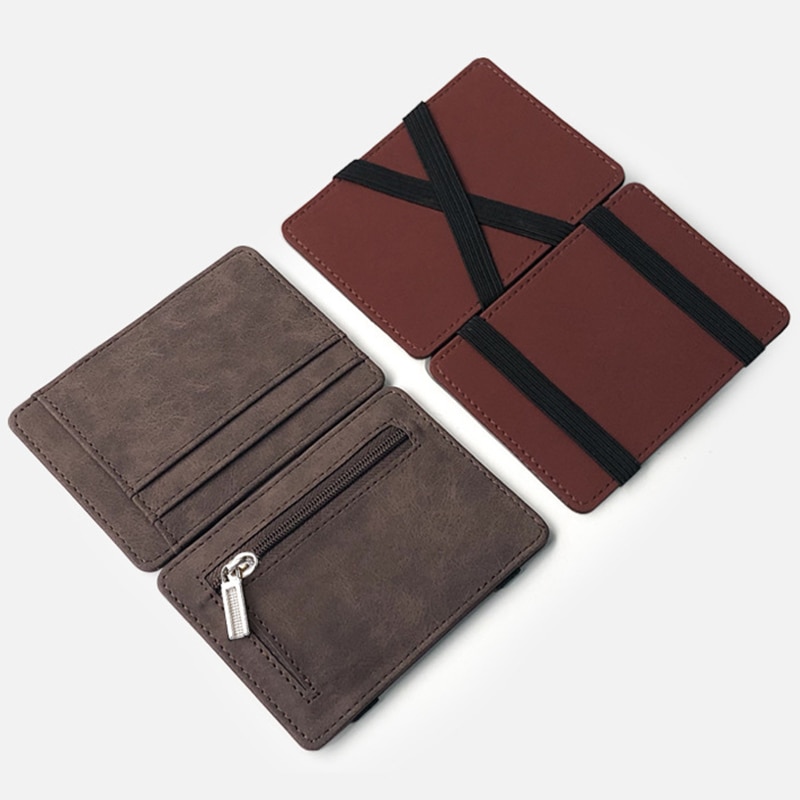 Men Wallet Small Size Magic Band Solid Color Card ... – Vicedeal