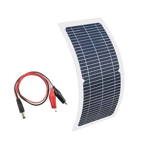solar panel 12v 10w flexible transparent solar cha... – Grandado