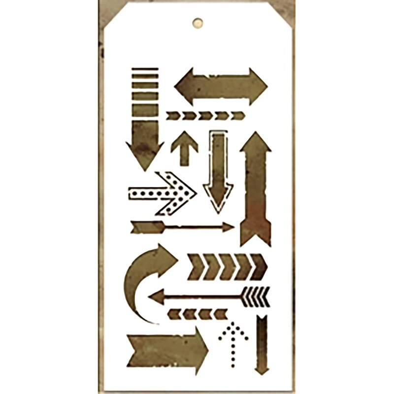 Arrow Pattern Label Tag Plastic Stencil For Scrapb... – Grandado