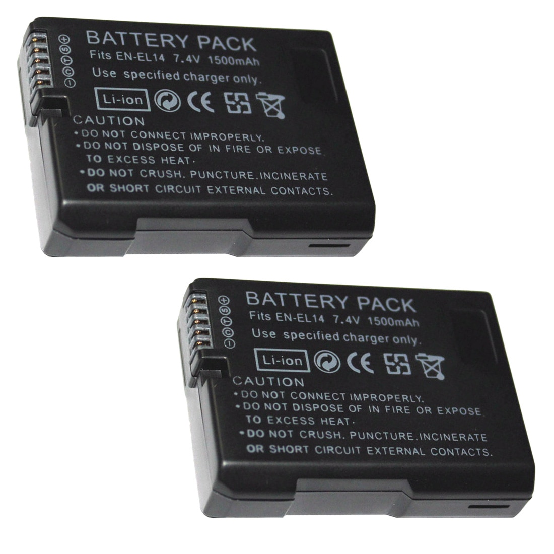 1pcs 7.4V 1500mAh EN-EL14 Batteries D5200 D3100 D3... – Grandado