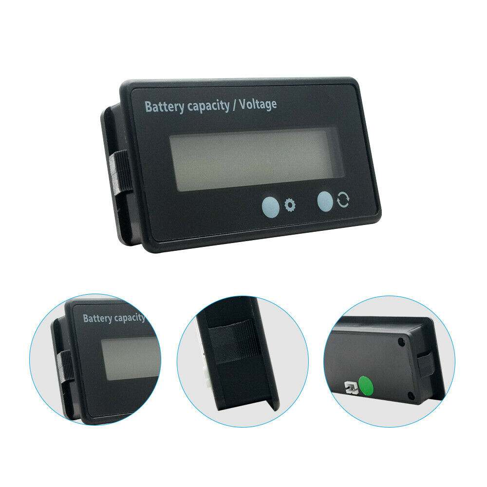 LCD 12-48V Lead-Acid Battery Status Voltage Voltme... – Vicedeal