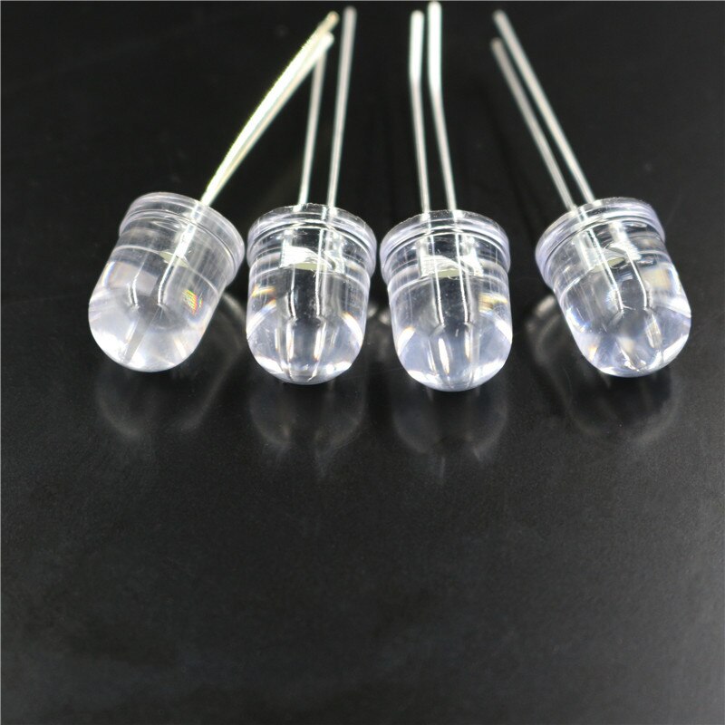 100pcs LED 10mm Red Ultra Bright Super bright LED ... – Vicedeal