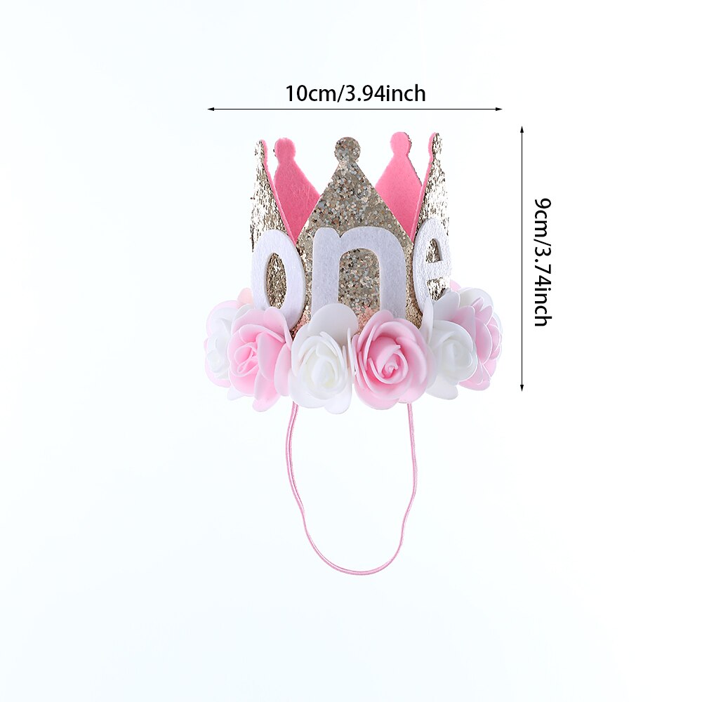 Happy 1st Birthday Hats Glitter Hat First Birthday... – Vicedeal