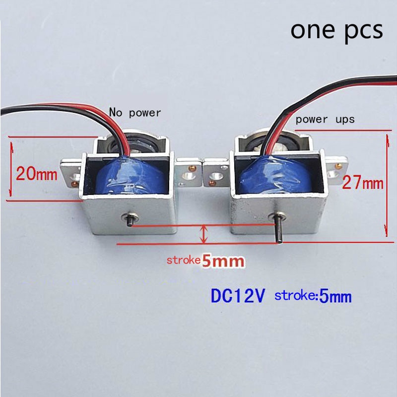 Dc5v-dc12v 5mm solenoide elektromagnet til hushold... – Vicedeal