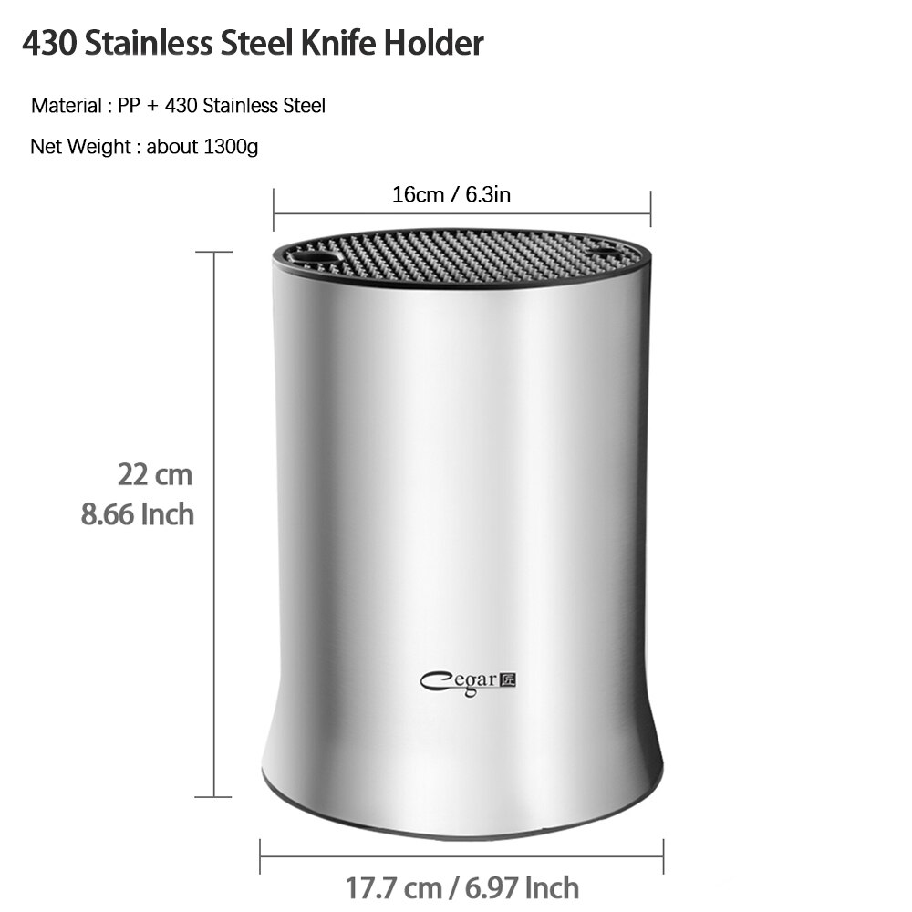 Stainless Steel Knife Stand Holder For Kitchen Kni... – Grandado
