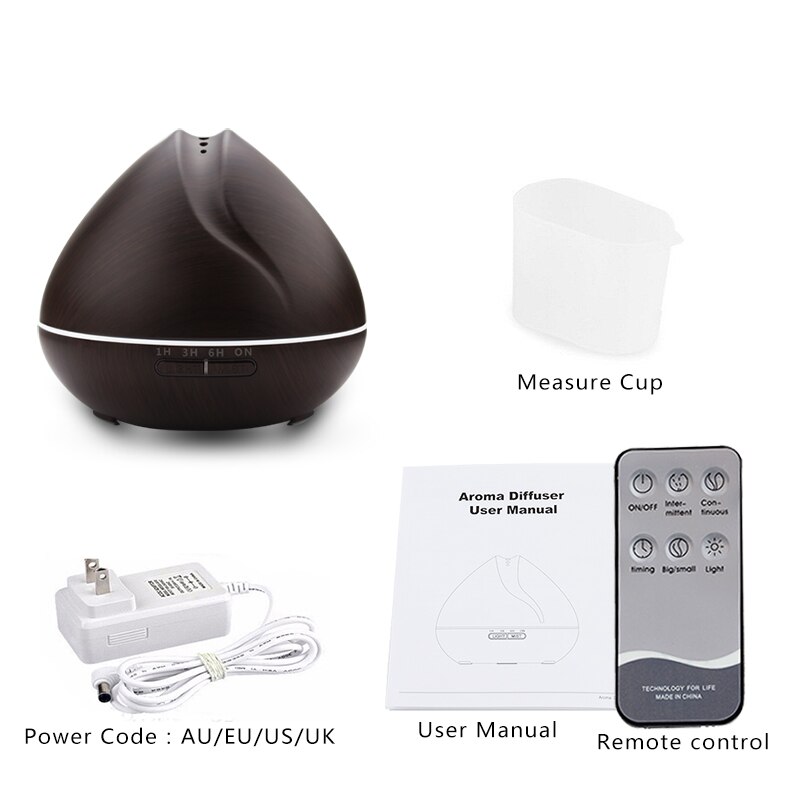 550ml Ultrasone Luchtbevochtiger Olie Diffuser met... – Grandado