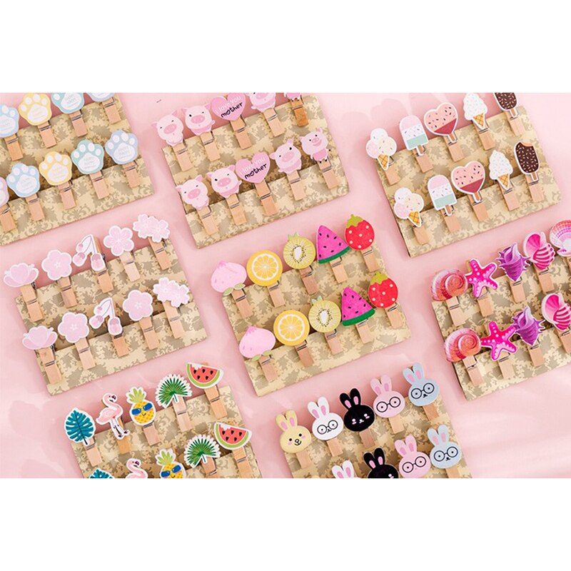 Wooden Clip Cute Cartoon Flamingo Cat Claw Celebri... – Grandado