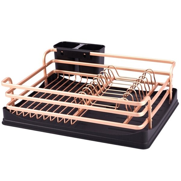 1/2 Tier Aluminium Dish Drain Rack Kitchen Organiz... – Grandado