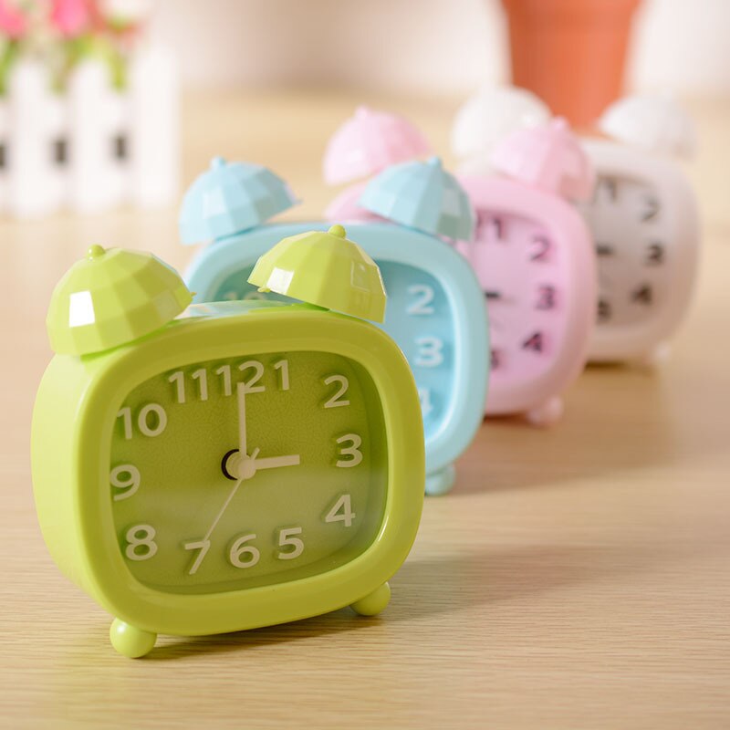 Students Cartoon Dual Handle Alarm Clock Stereo La... – Grandado