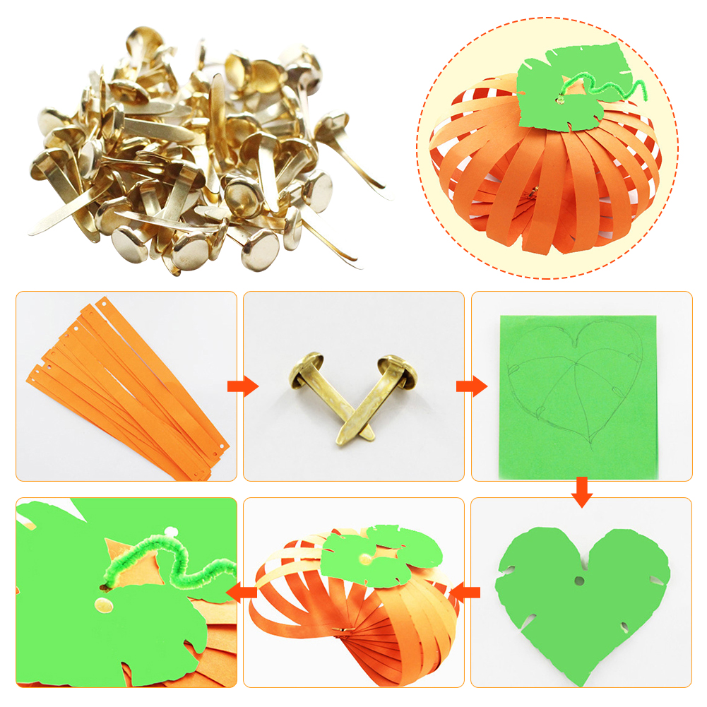 100Pcs Papier Fastener Sluitingen Diy Voor Kids Mi... – Vicedeal