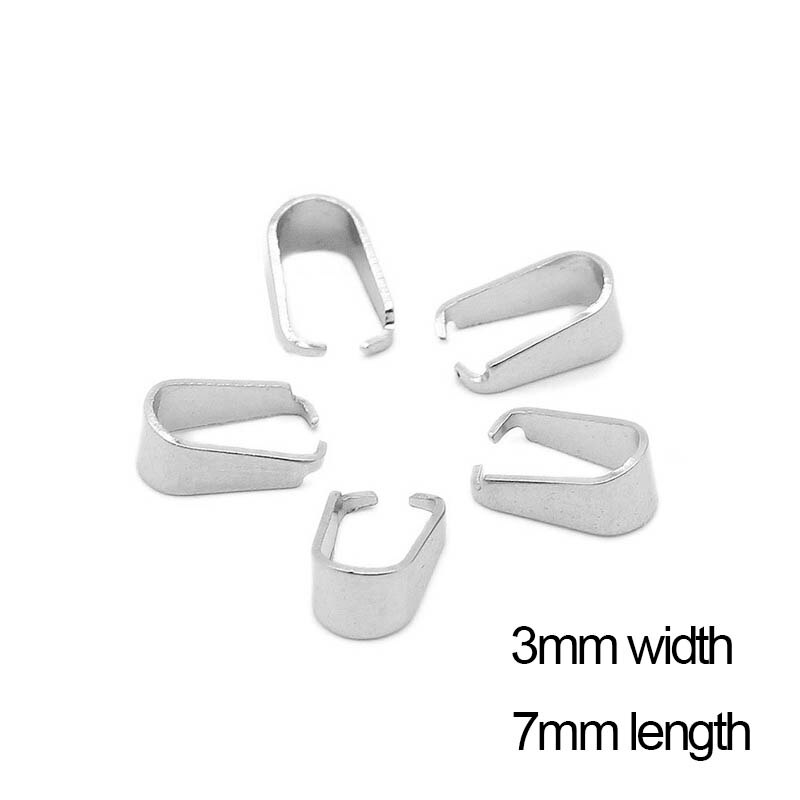 50pcs Stainless Steel Pendant Clip Connector Pinch... – Grandado
