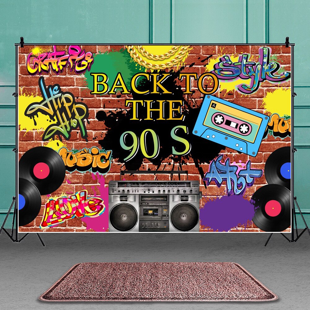 90's Party Decorations Back to the 90s Hip-Hop... – Vicedeal