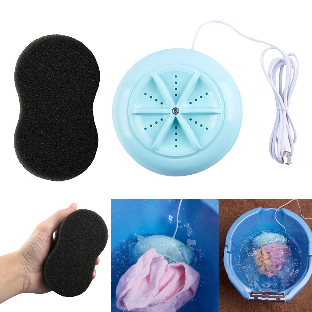 Portable Washing Machine + Sponge Makeup Brush Tra... – Grandado
