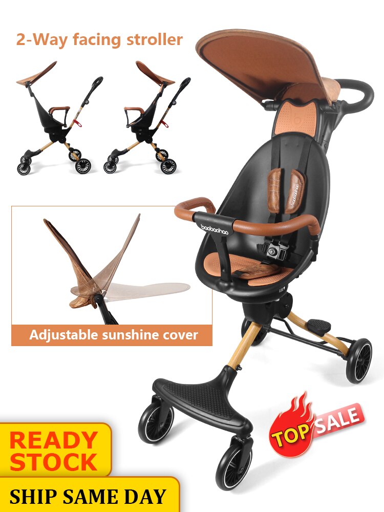 Upgrades Baby Stroller Wagon Portable Folding Baby... – Grandado