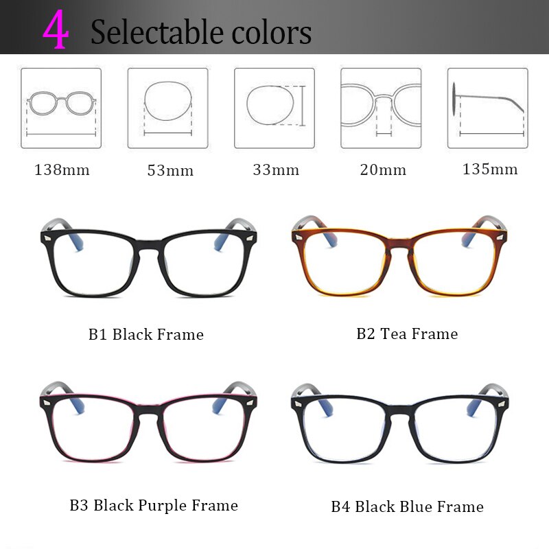 SAOIOAS Anti blue rays computer Glasses Men Blue L... – Vicedeal