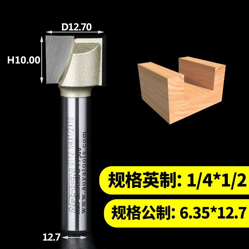1pcs 2 Flutes 1/4 1/2 Shank Carbide Fipped Bit Bot... – Grandado