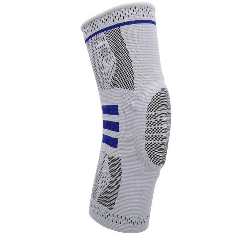 Leg Joint Sleeve Kneepad Knee Brace Gray Nylon wit... – Vicedeal