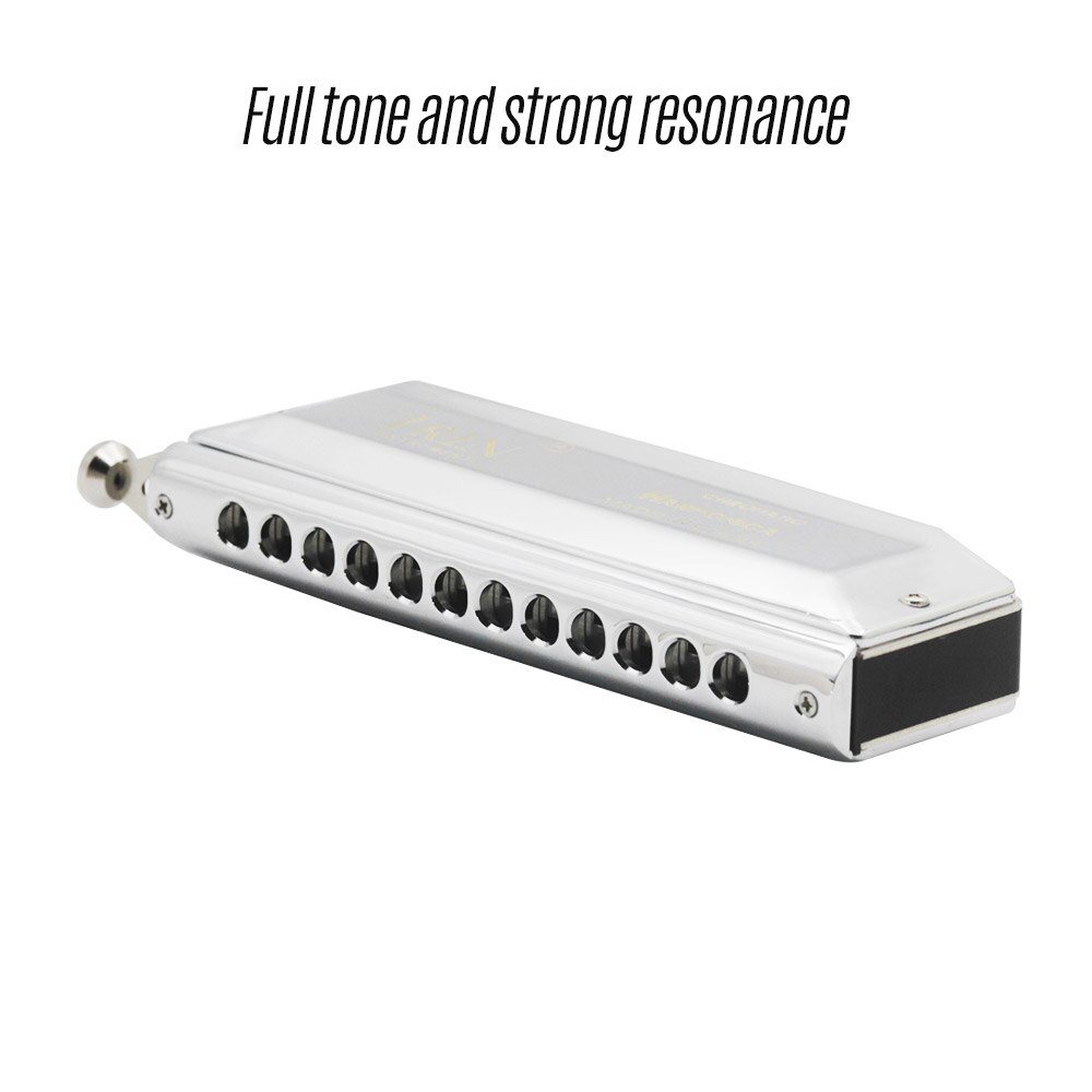 12 Hole 48 Tones Chromatische Harmonica Mondharmon... – Grandado