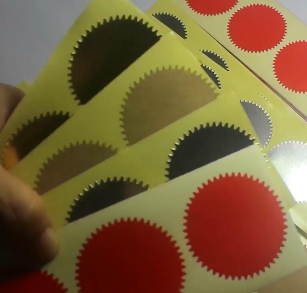 500 Pcs 45 Mm Embosser Sticker Voor Droogstempel, ... – Grandado