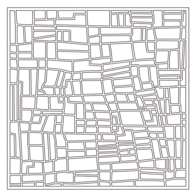 6x6in Baksteen Blok Plastic Stencil Voor DIY Scrap... – Grandado