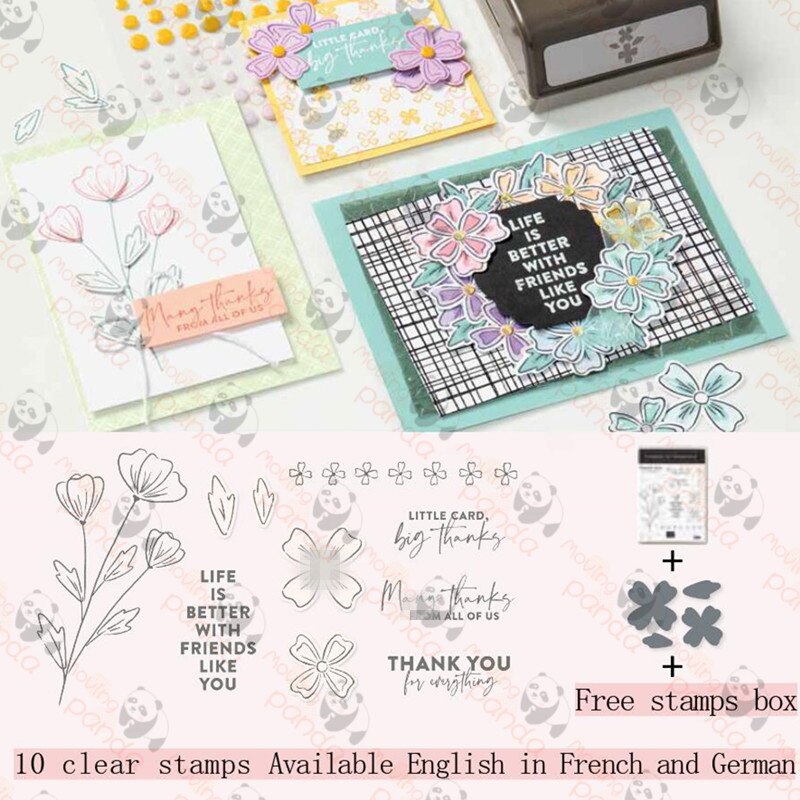 FLOWERS Metal Cutting Dies and Stamps Stencils for... – Grandado