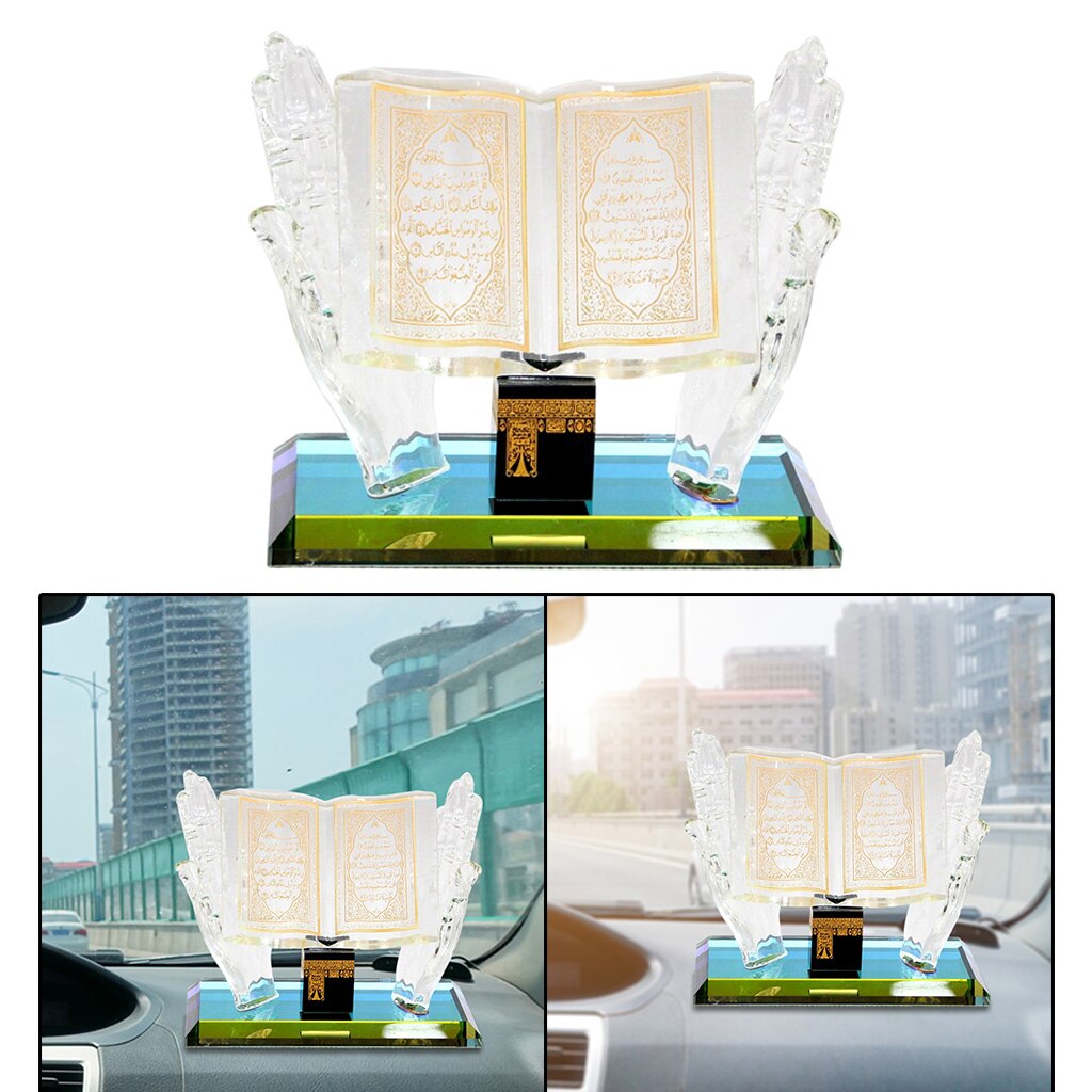Beautiful Muslim Crystal Ornament Mini Model Quran... – Grandado