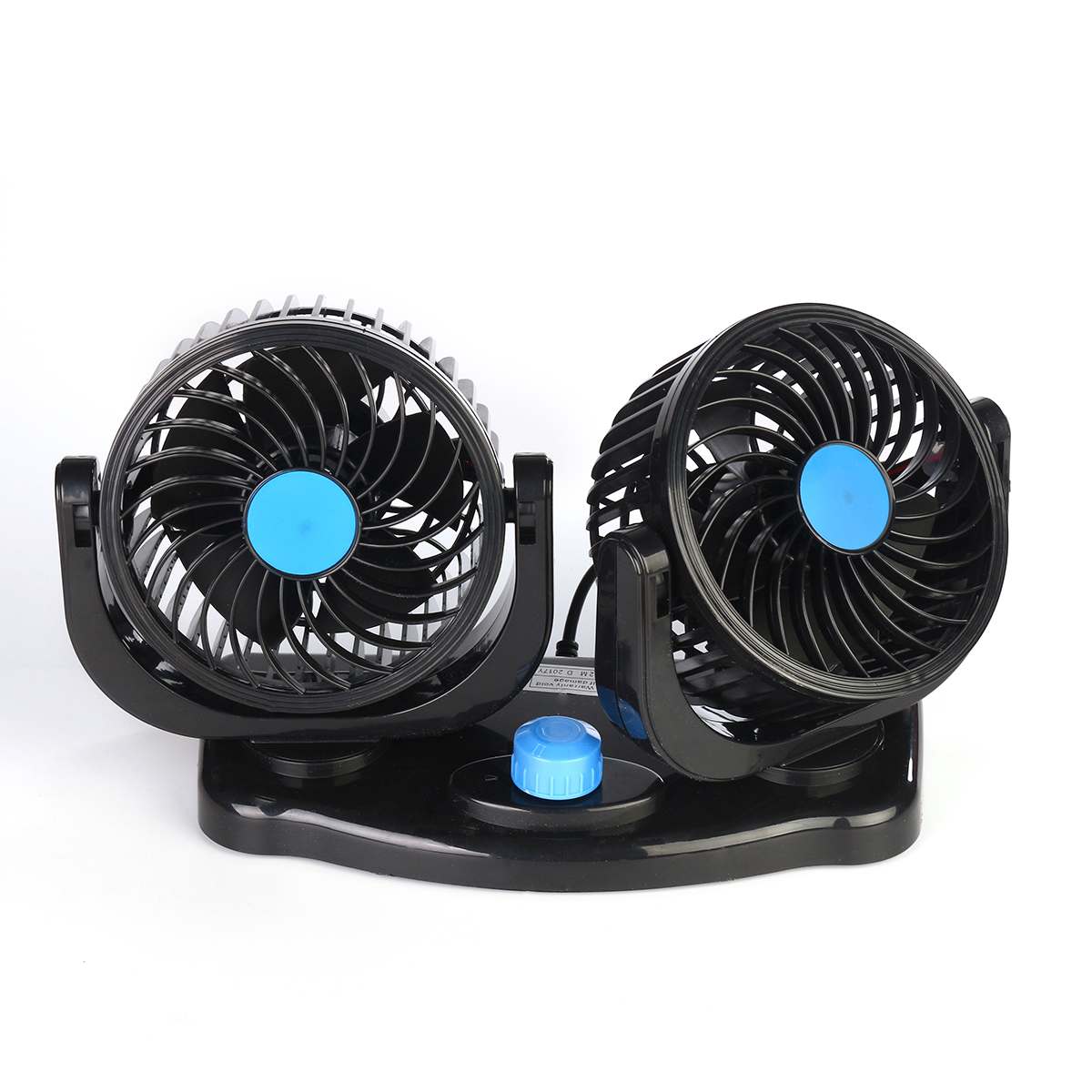 12V Mini Elektrische Auto Dual Fan 360 Graden Rote... – Grandado