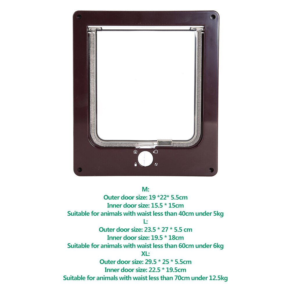 ABS Small Cat Dog Gate Door Safe Flap Door Pet Gat... – Vicedeal