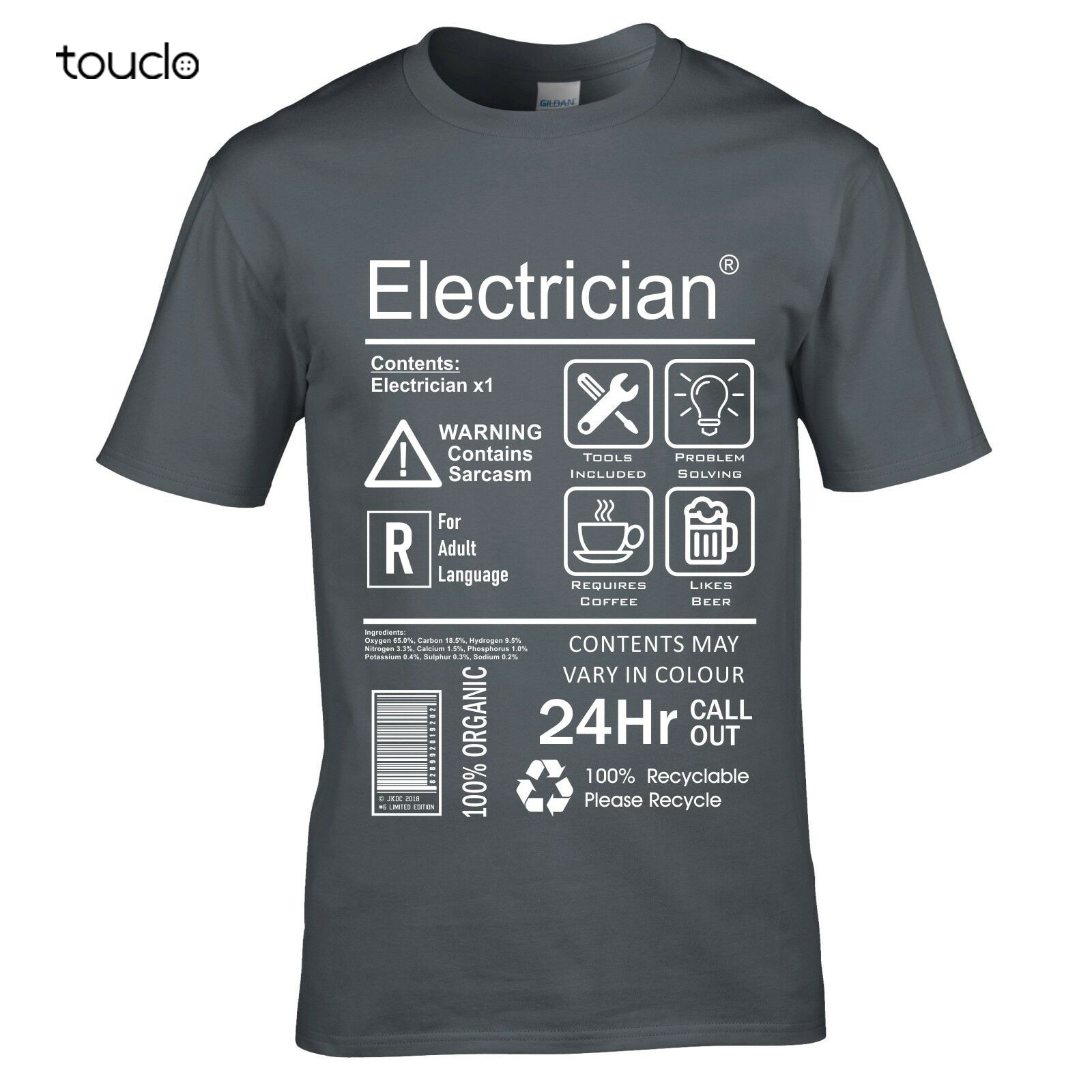 Funny Electrician Package Care Instructions Mens T... – Vicedeal
