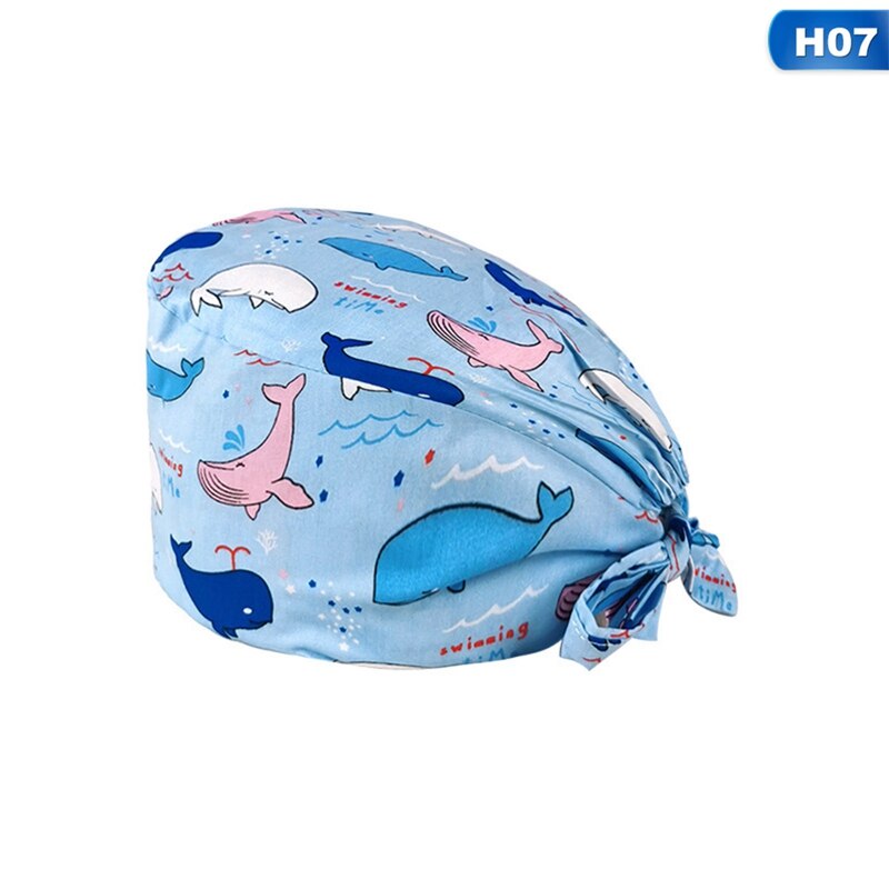 Unisex Surgical Cap Doctor Nurse Cotton Bouffant C... – Grandado