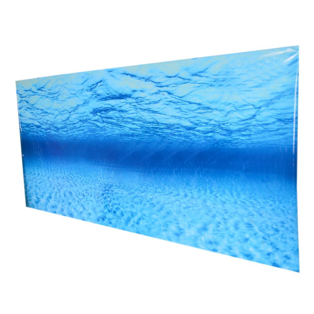 60*50cm 3D Fish Tank Wall Sticker Blue Sea Ocean D... – Grandado