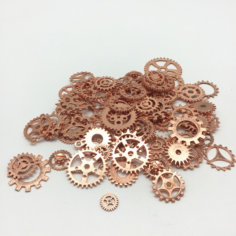 100g Metal Alloy Mixed Cogs Gears Steampunk Charms... – Grandado