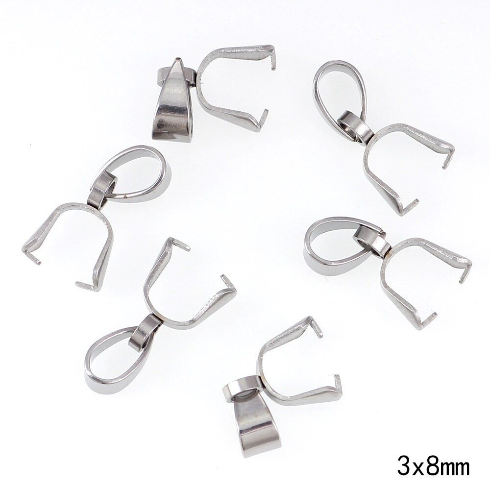 10PC Sliver Color Stainless Steel Bead Clamp Pinch... – Grandado