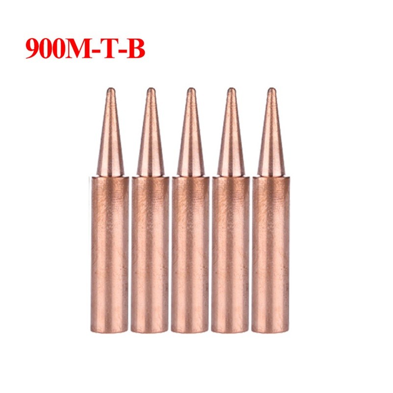 5Pcs Pure Copper Soldering Iron Tips 900M-T B/I/IS... – Vicedeal