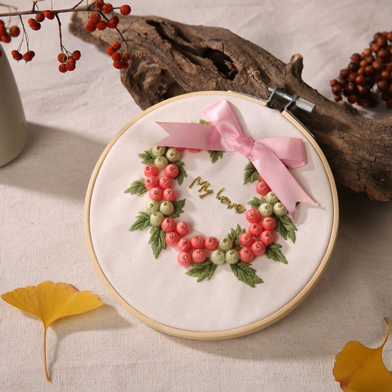 Creatieve Kerst Diy Bloem Borduren Handwerken Krui... – Vicedeal