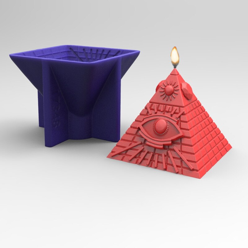 Pharaoh's eye pyramid Silica gel mould Pyramid... – Grandado