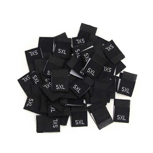 100Pcs Black White Cloth Labels Cotton Size Tags W... – Vicedeal